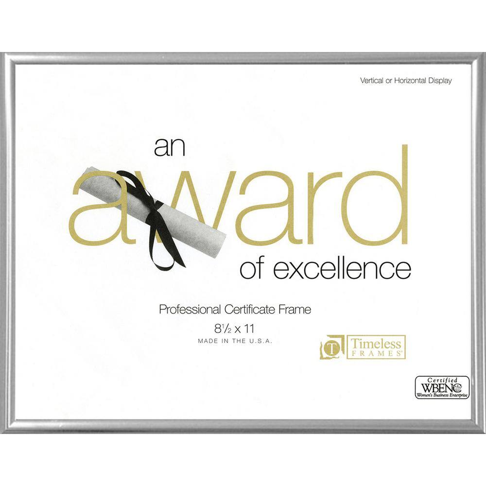 Timeless Frames 8.5x11 Metal Silver 62031 - The Home Depot