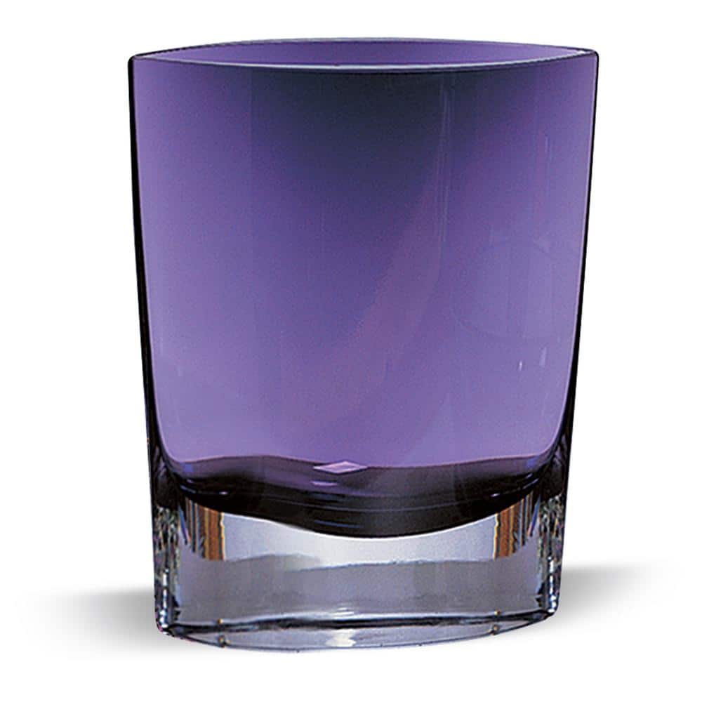 Badash Crystal 8 in. Samantha Violet European Mouth Blown Thick Walled ...