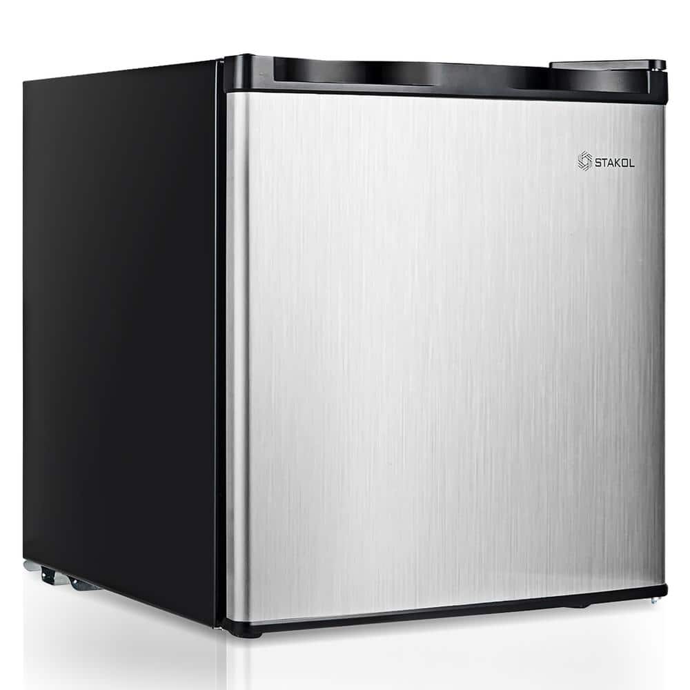 Costway 1.1 cu. ft. Compact Single Door Mini Upright Freezer in ...