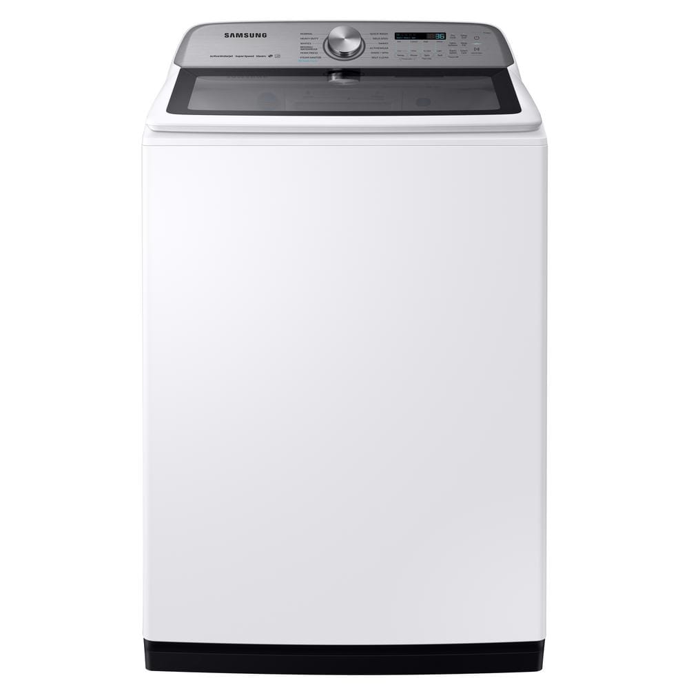 Samsung 5.4 cu. ft. High-Efficiency White Top Load Washing Machine with ...
