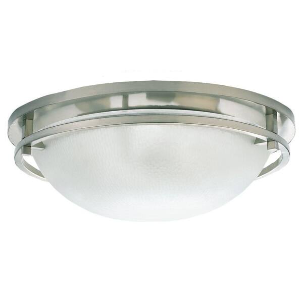 Generation Lighting Eternity 3-Light Brushed Nickel Flush Mount 75115 ...