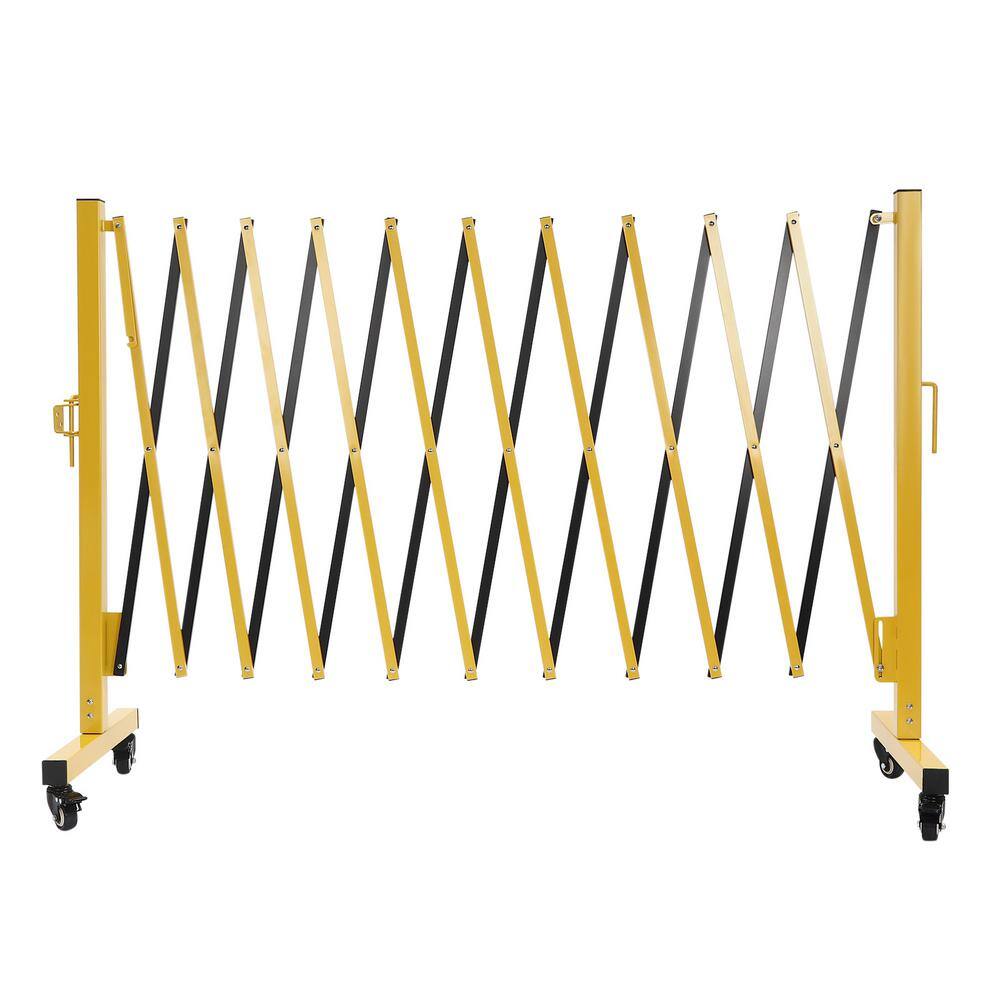 YIYIBYUS 110 in. W x 34 in. H Foldable Metal Safety Barrier Fence ...