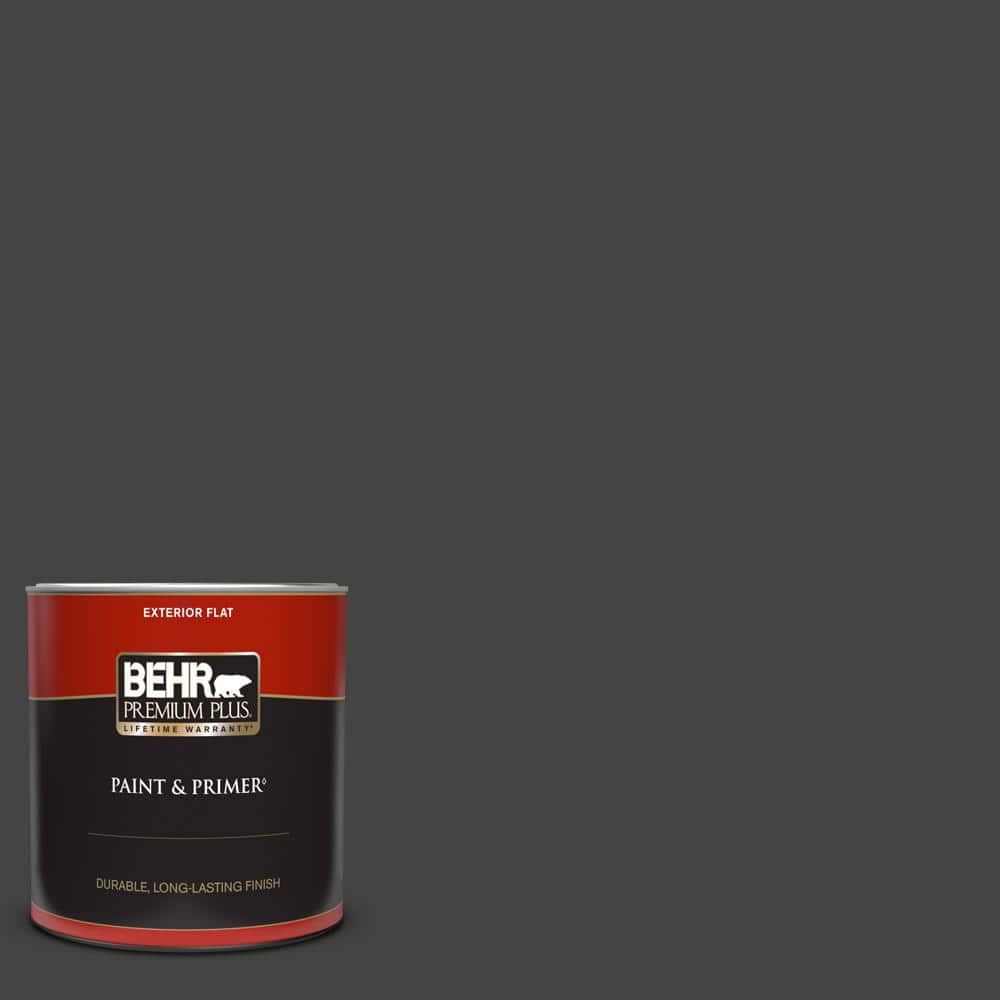 BEHR PREMIUM PLUS 1 qt. #PPU18-20 Broadway Flat Exterior Paint & Primer ...
