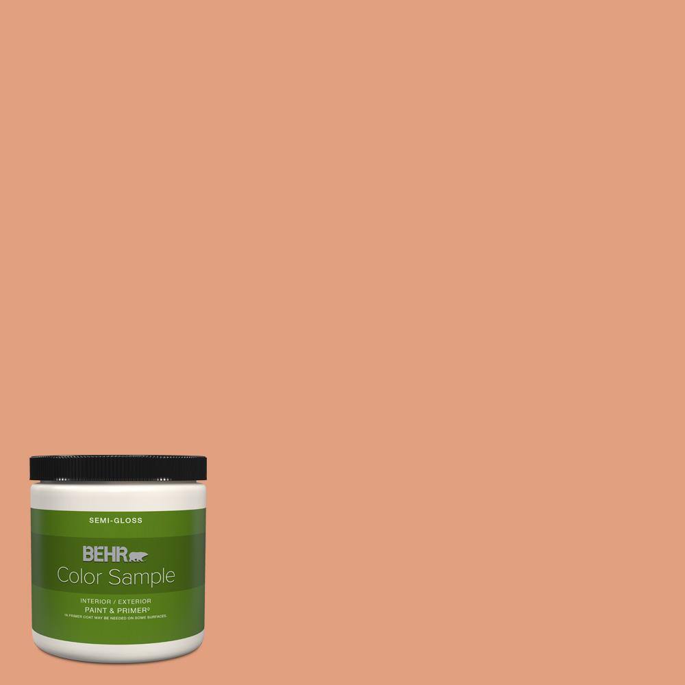 BEHR PREMIUM PLUS 8 oz. #230D-4 Pecos Spice Semi-Gloss Interior ...