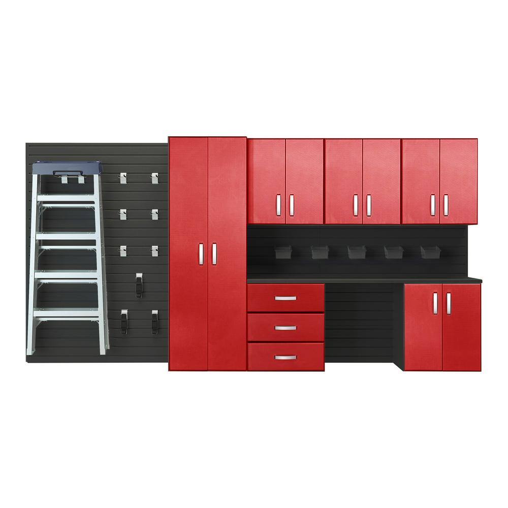 Flow Wall Modular Wall Mounted Garage Cabinet Storage Set with ...