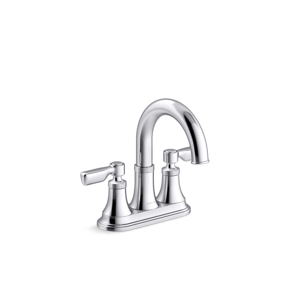 KOHLER Paces 4 in. Centerset Double Handle Bathroom Faucet in Polished Chrome R34519-4D-CP - The ...