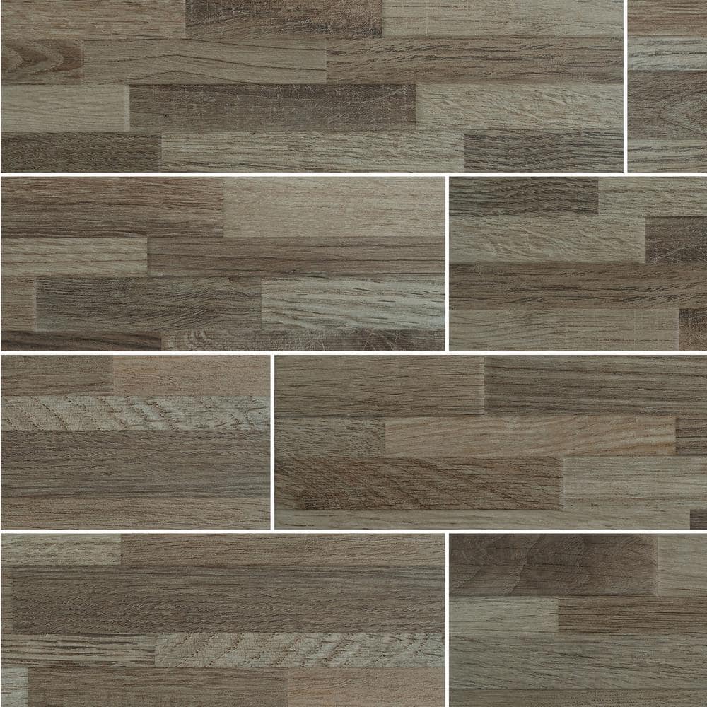 MSI Ursa Cafe Ledger Panel 6 in. x 24 in. Matte Porcelain Wall Tile (11 ...