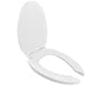 CENTOCO 820STSS Elongated Open Front Commercial Toilet Seat with Cover ...