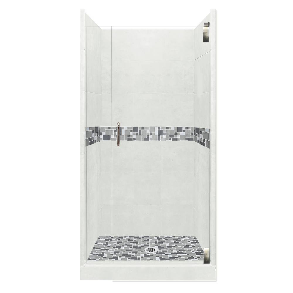 American Bath Factory Newport Grand Hinged 36 in. x 36 in. x 80 in ...
