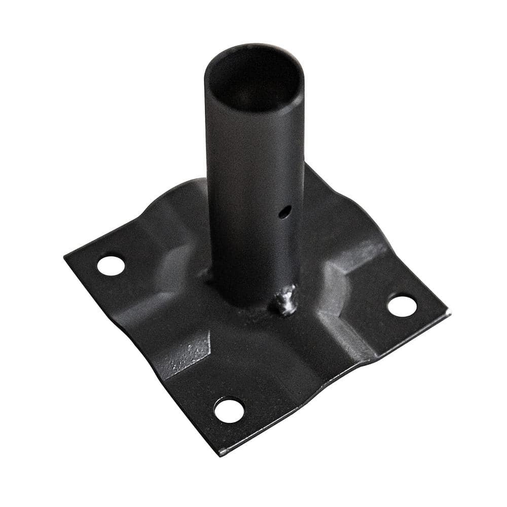 NUVO IRON Quick Fence Series 3 in. x 3 in. Metal Surface Fence Mount ...