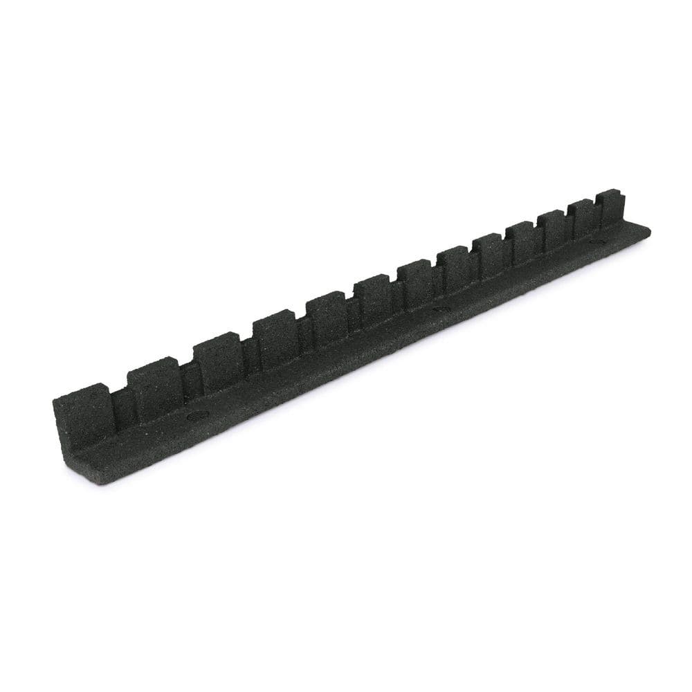 Vigoro 48 in. x 3 in. x 3 in. Gray Castle Rubber Edging (48-Pack ...