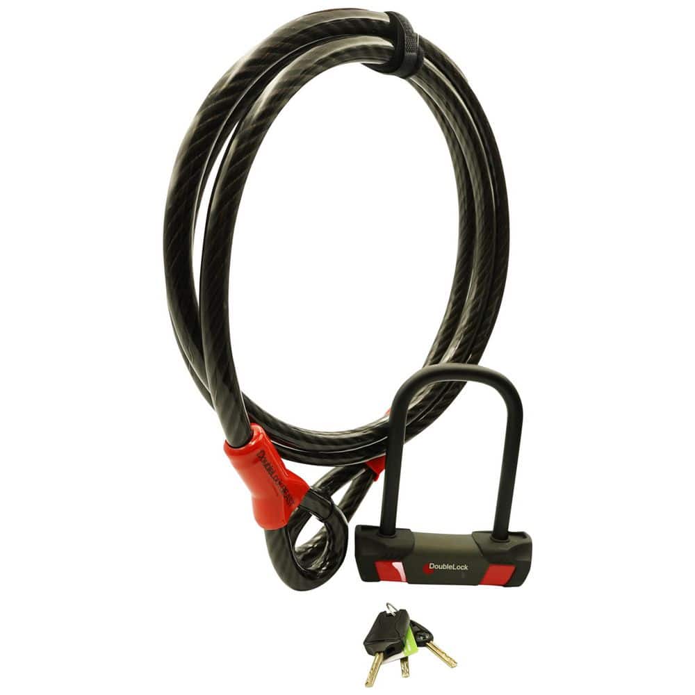 DoubleLock BEAST XL Bundle, Ultra Duty U-Lock with 16.4 ft. x 20 mm ...