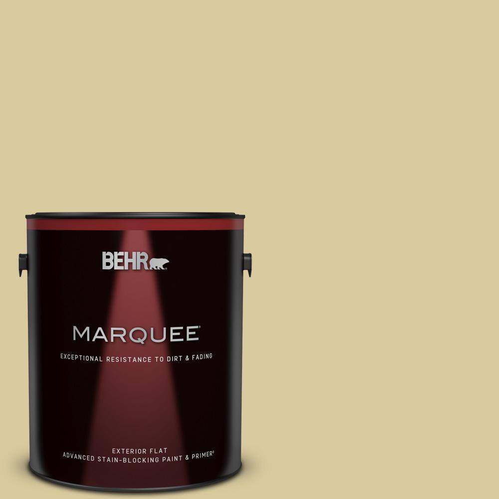 BEHR MARQUEE 1 gal. #380F-4 Ground Ginger Flat Exterior Paint & Primer ...
