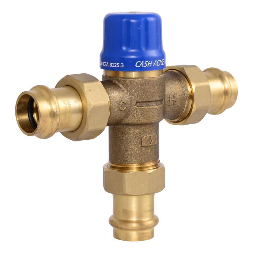 Cash Acme 3/4-in Copper Press HG110D Thermostatic Mixing Valve 25987 ...