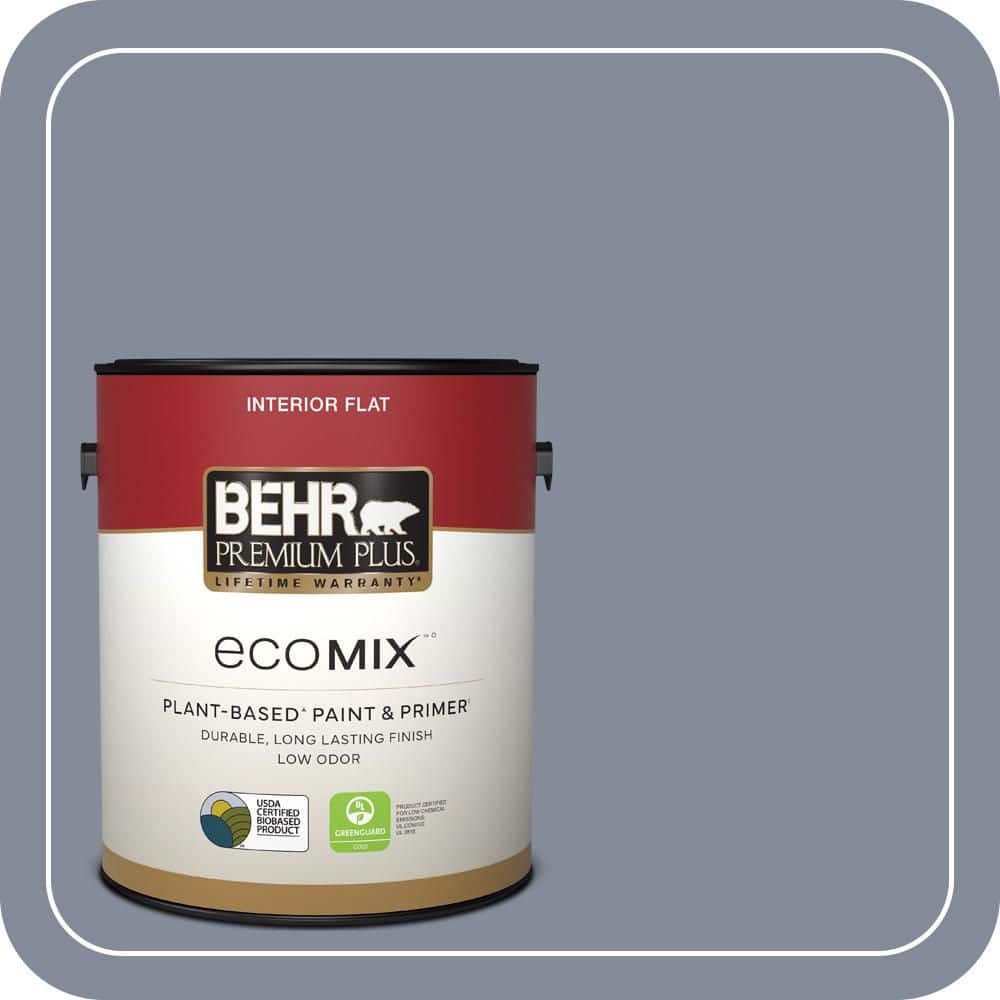 BEHR PREMIUM PLUS 1 gal. #PPU15-08 River Tour Flat EcoMix Plant-Based ...