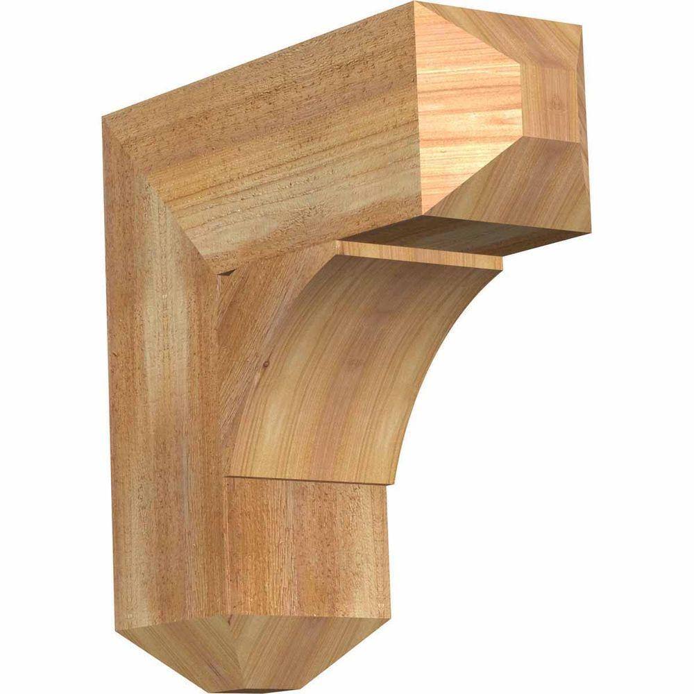 Ekena Millwork 6 in. x 18 in. x 18 in. Western Red Cedar Thorton ...