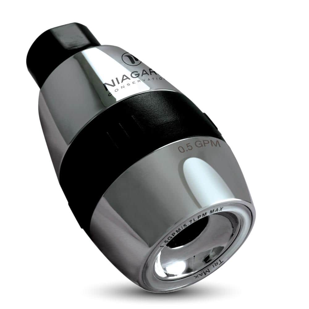 Niagara Conservation Tri-Max 1-Spray with 0.5-1.5 GPM 2 in. Wall Mount ...