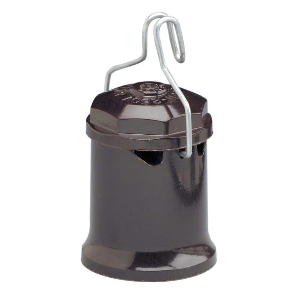 Leviton 660-Watt Brown Weatherproof Pin-Type Lampholder 167 R50-00167 ...