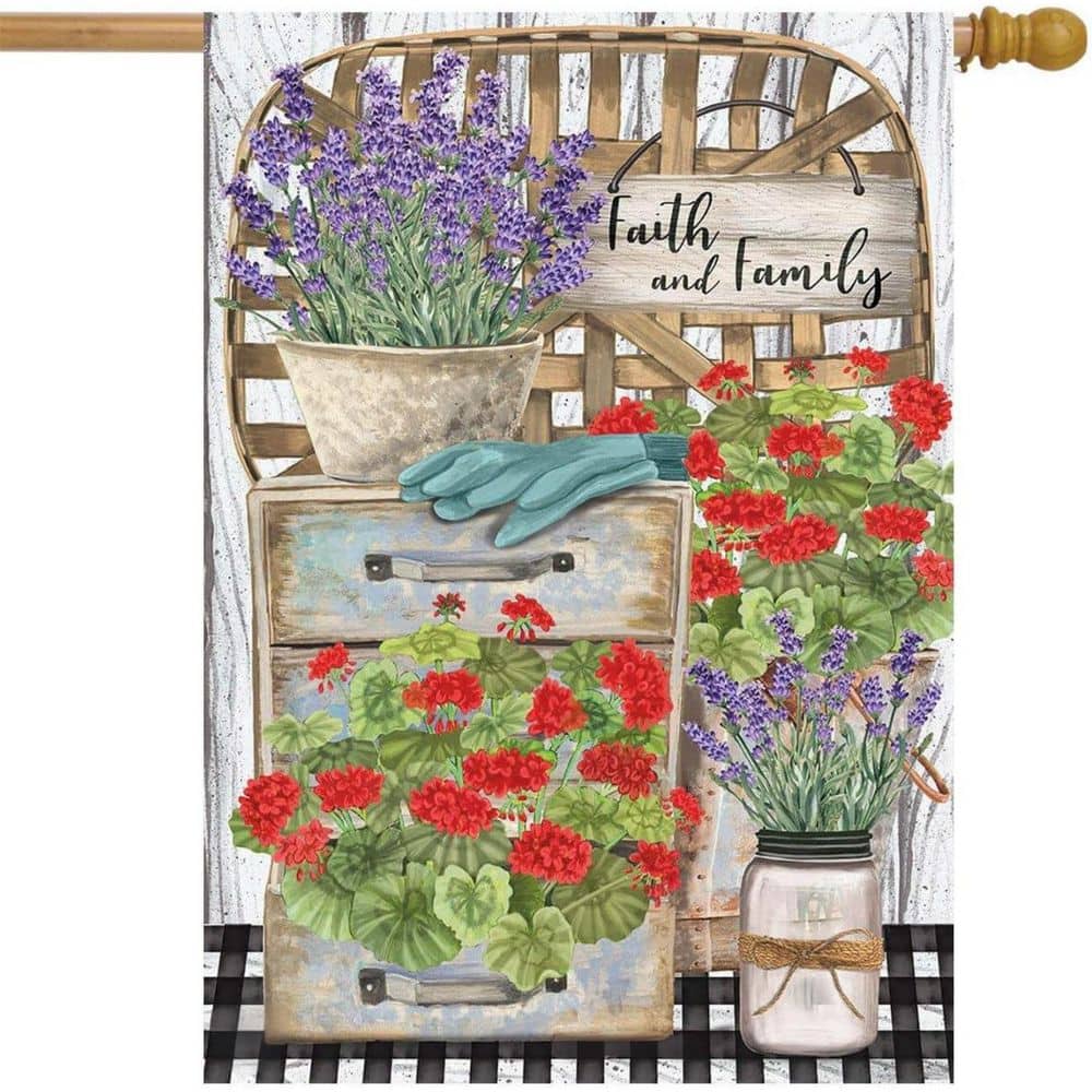Cubilan House Flag 40x28 For Outdoor Faith and Family Farmhouse Spring ...