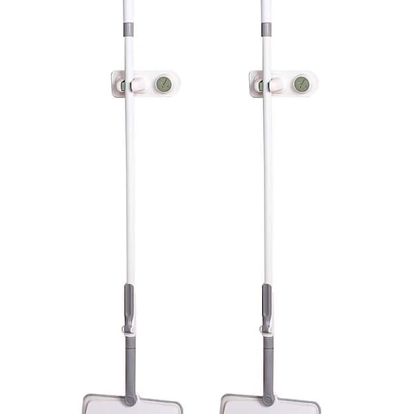 Wellco White And Green Broom Holder Mop Cloth Combination Holder Wall ...