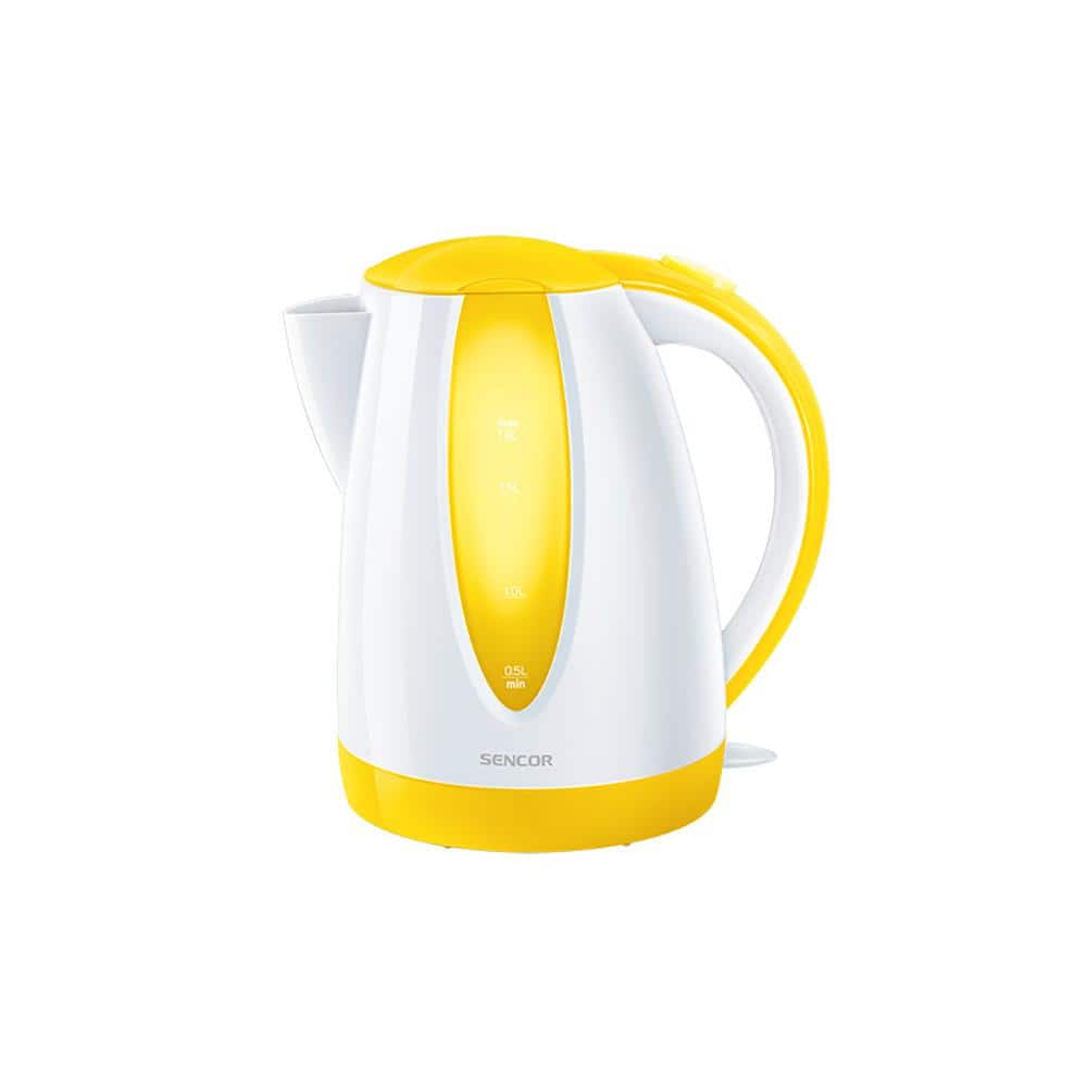 Sencor 7.6-Cup Cordless Yellow Electric Kettle with Automatic Shut Off ...
