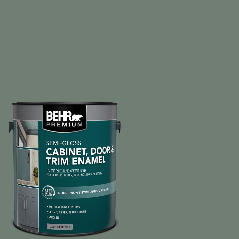 BEHR PREMIUM 1 gal. #N420-5 Boreal Semi-Gloss Enamel Interior/Exterior ...