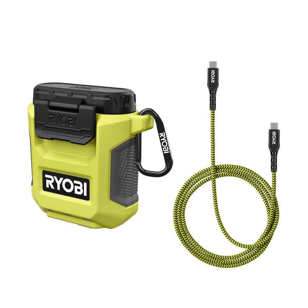 RYOBI USB Lithium 3-Port Charger and Power Source FVCH03 - The Home Depot