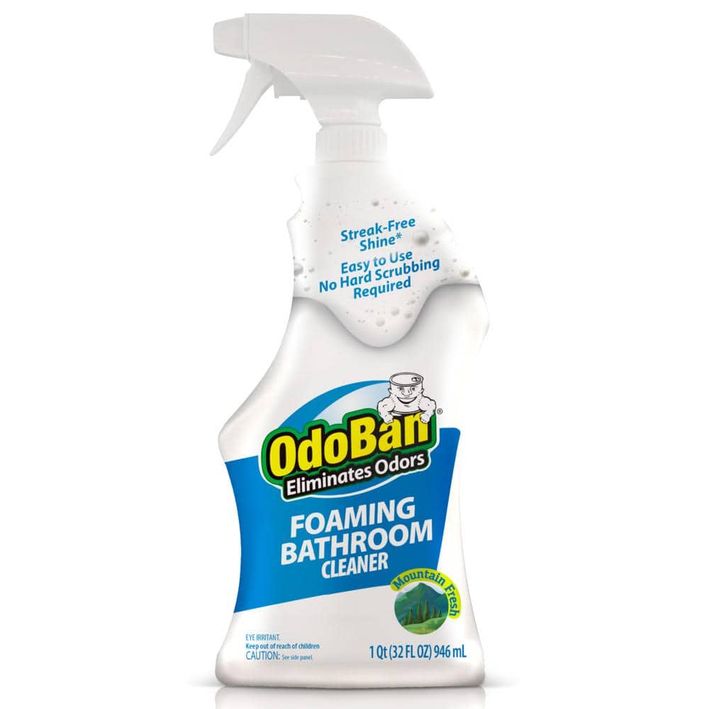 OdoBan 32 oz. Mountain Fresh Scent Foaming Bathroom Cleaner Spray ...