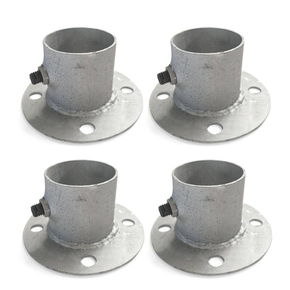 Wellco Iron Fence Post Base for 1.9 in. Round Post (2-Pack) RFPBD48P2 ...