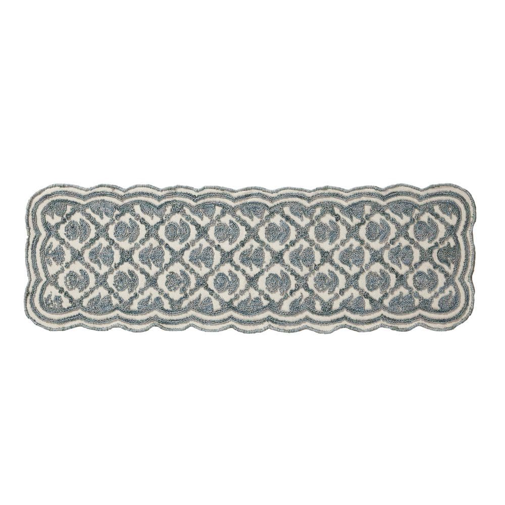 Laura Ashley Tulip 2 ft. x 5 ft. Teal Floral Area Rug LAA032433 - The ...