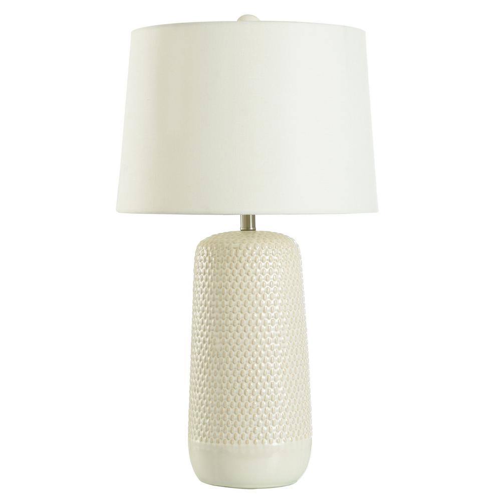 StyleCraft Galey 30 in. Beige Table Lamp L318125DS - The Home Depot