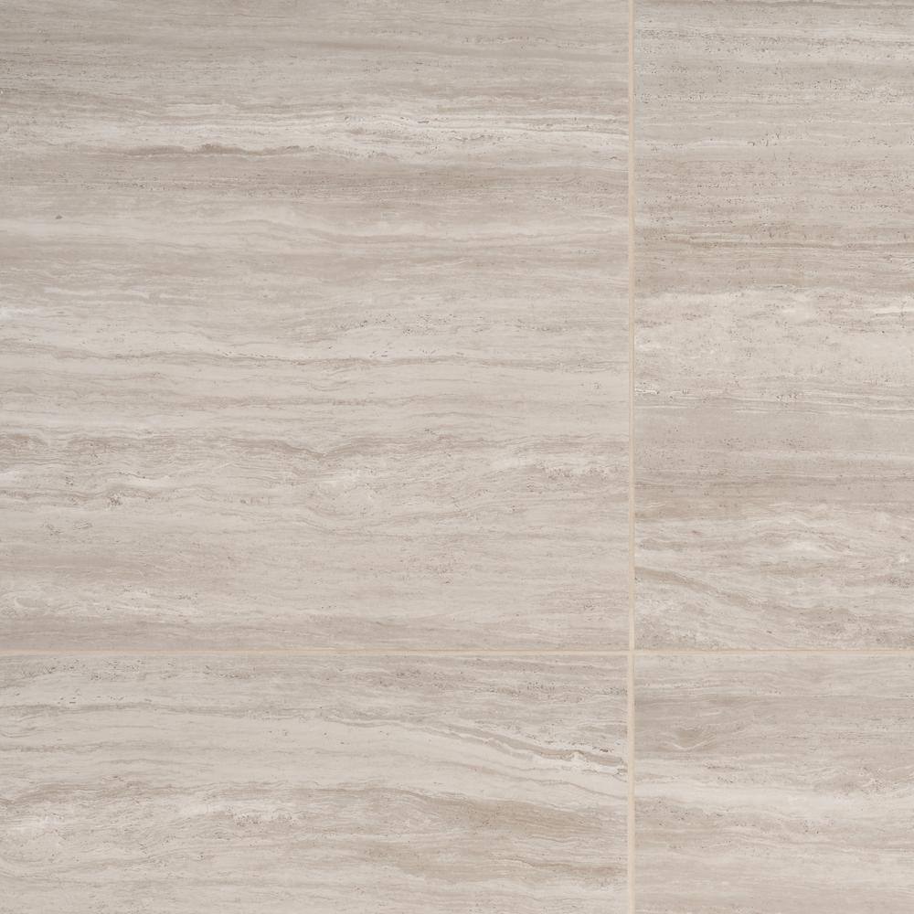 Ivy Hill Tile Atlanta Taupe 4 in. x 0.31 in. Matte Travertine Look ...