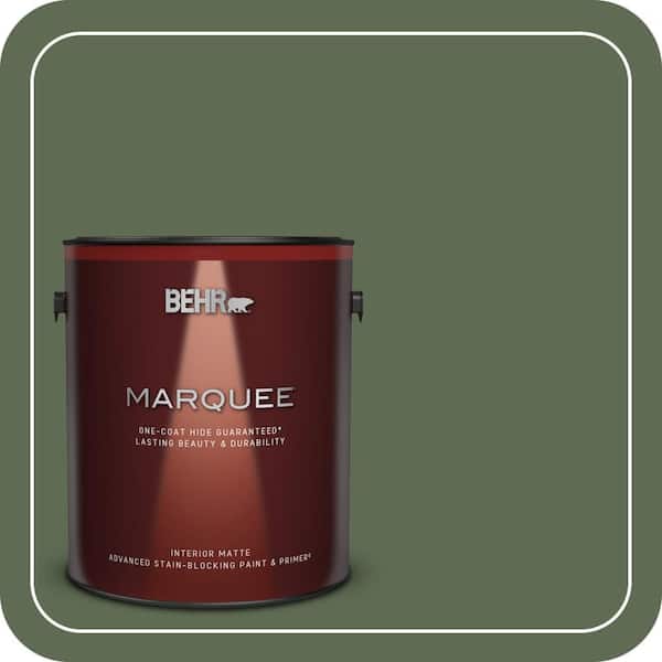 BEHR MARQUEE 1 gal. #430F-6 Inland Matte Interior Paint & Primer 145301 ...