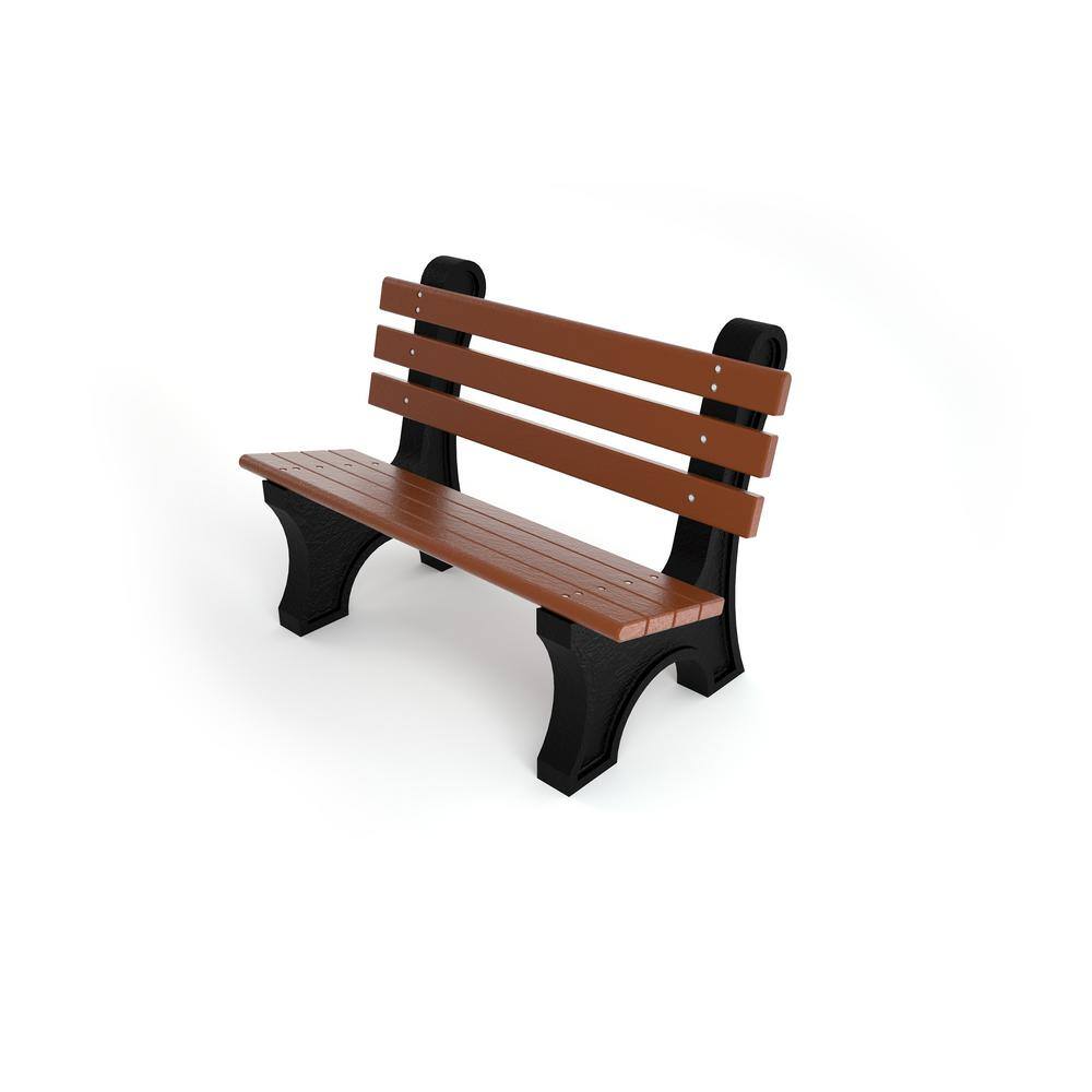 Frog Furnishings 4 ft. Comfort Park Avenue Bench - Brown PB 4BROCPAE ...