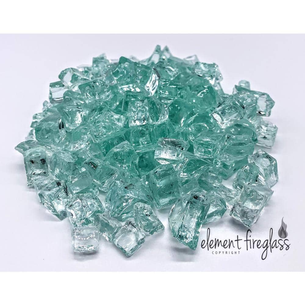 Element Fireglass Element Aquamarine 1/2 in. Large Fire Pit Glass by ...