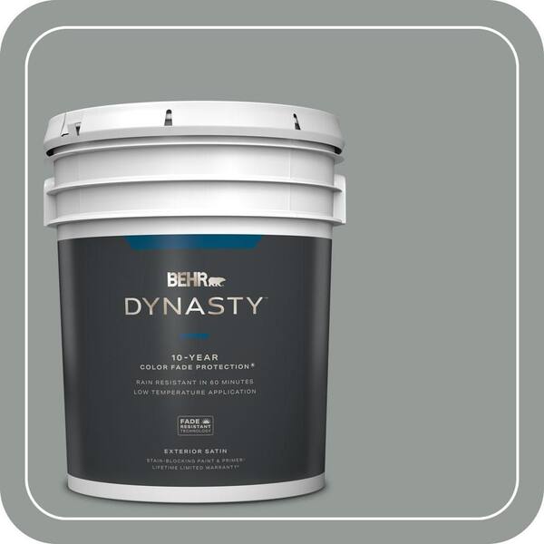 BEHR DYNASTY 5 gal. #BXC-66 Dusk Blue Satin Enamel Exterior Stain ...