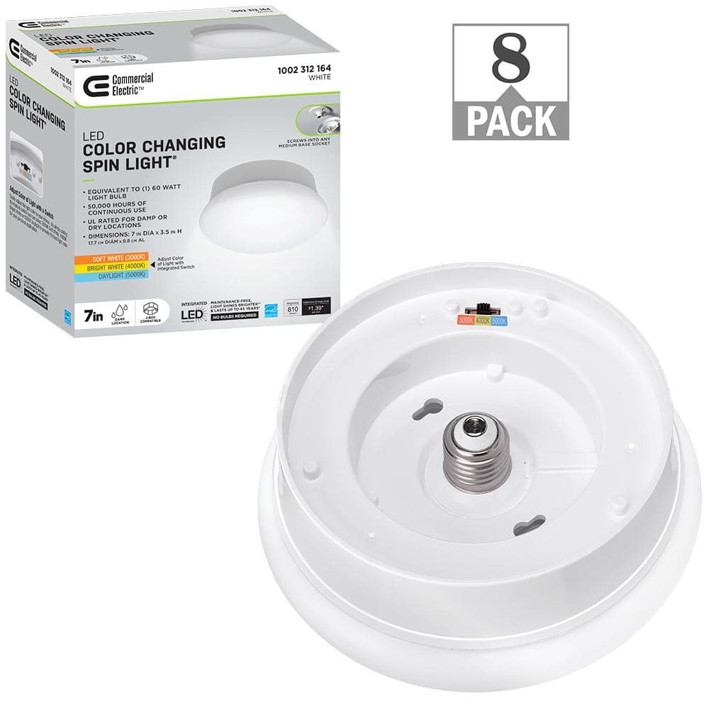 Have a question about Commercial Electric Spin Light 7 in. 810 Lumens ...