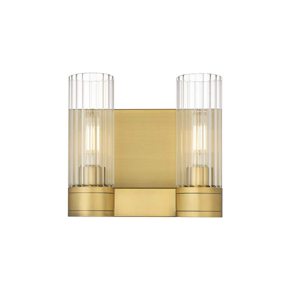 Innovations Empire 10 5 In 2 Light Brushed Brass Wall Sconce With