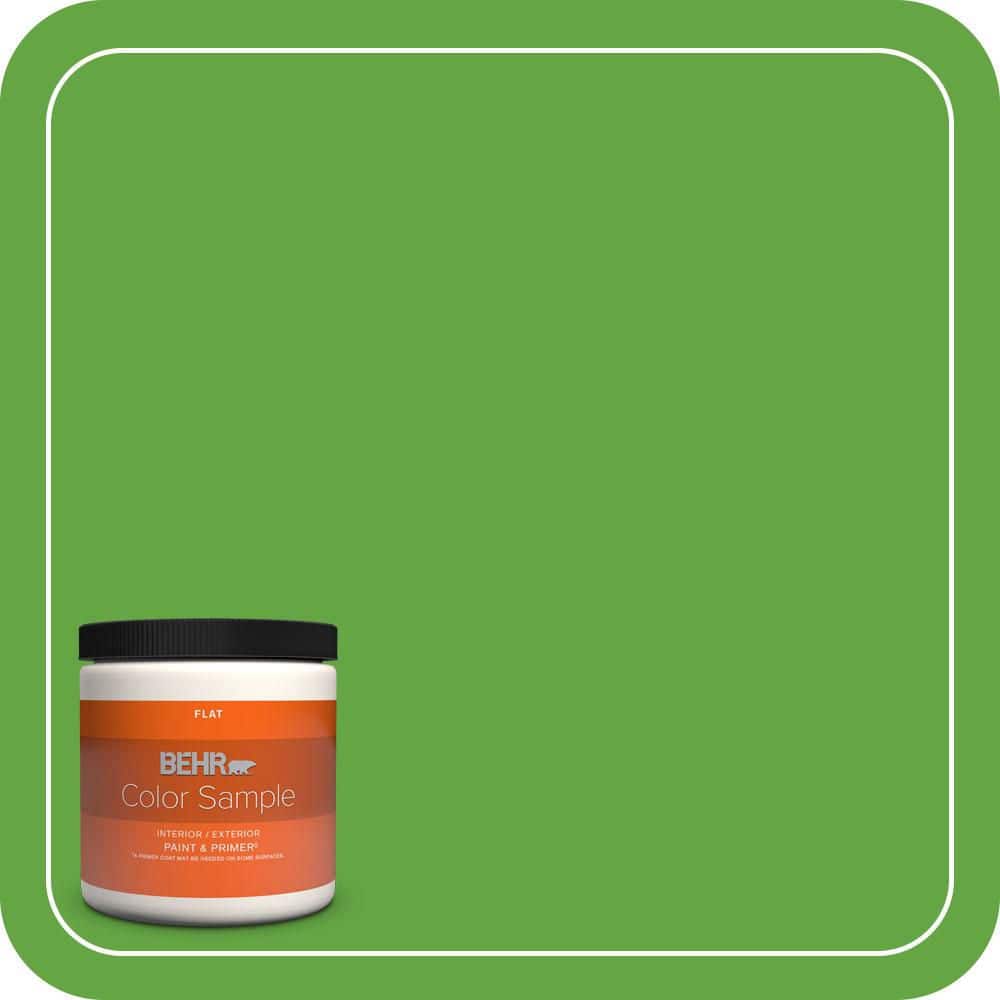 BEHR PREMIUM PLUS 8 oz. #430B-6 Caterpillar Flat Interior/Exterior ...