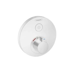 Hansgrohe ShowerSelect 1-Handle Wall Mount Shower Trim Kit in Matte ...