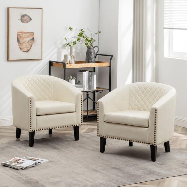 Cream bucket chair store