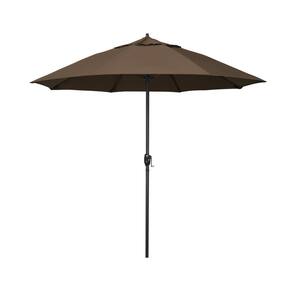 California Umbrella 7.5 ft. Black Aluminum Market Patio Umbrella ...