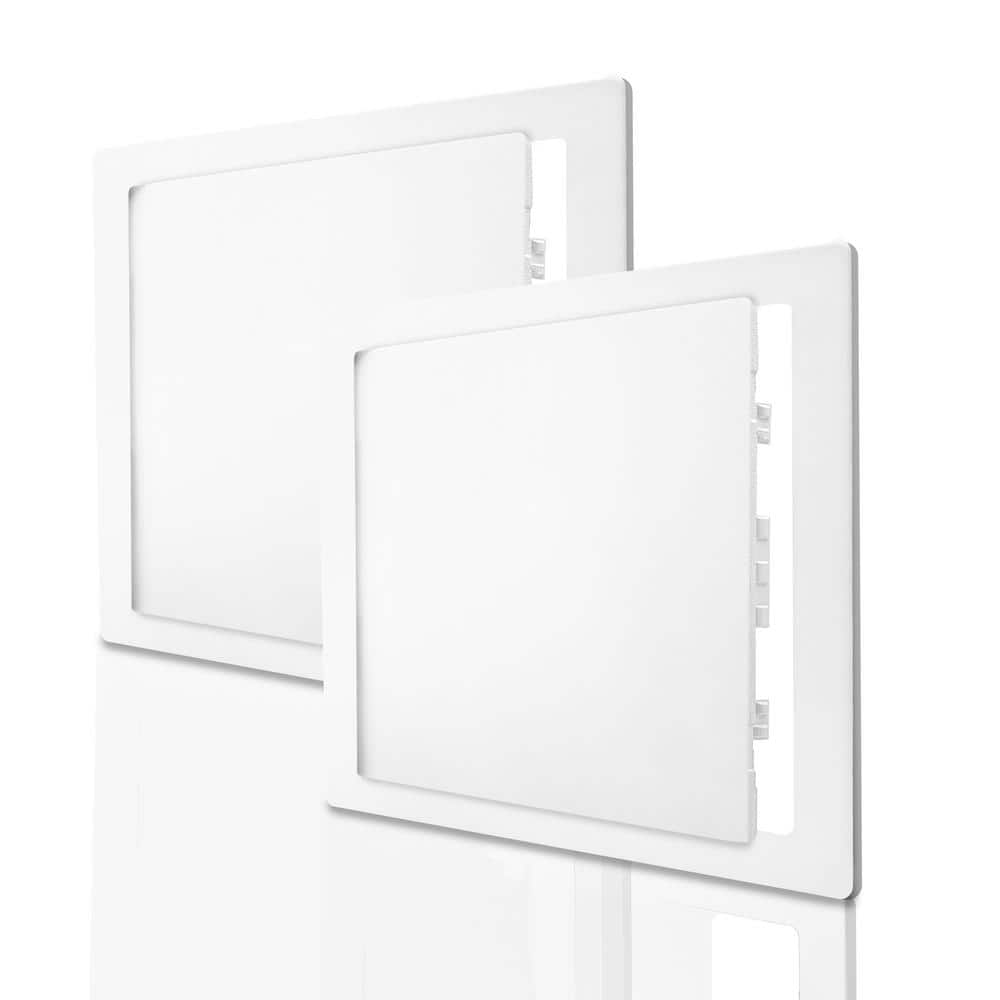 Morvat 12 in. x 12 in. Plastic Drywall Access Panel in White (2-Pack ...