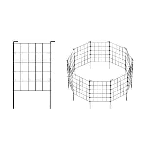 Oumilen Decorative Garden Fence 35 Panels, 37 ft. L x 22 in. H ...