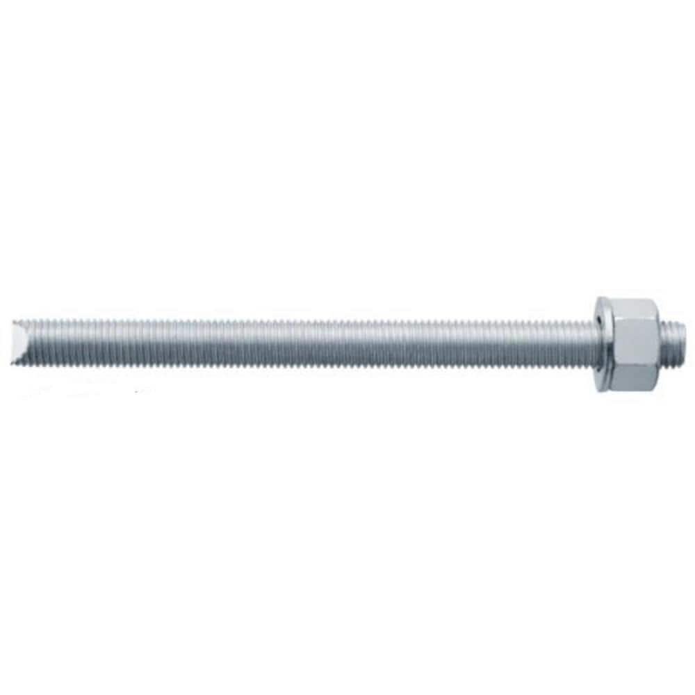 Hilti 1 in. x 12 in. HAS-E Carbon Steel, ASTM F1554 Grade 55, Zinc ...