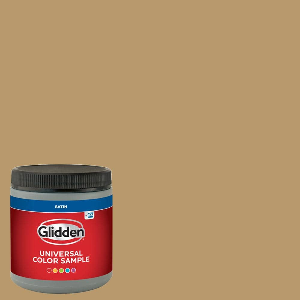 Glidden 8 oz. PPG1094-5 Golden Granola Satin Interior Paint Sample ...