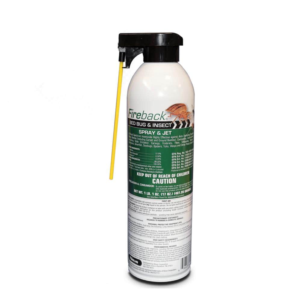 NISUS Fireback 17 oz. Bed Bug and Insect Aerosol Spray and Jet FBA17oz ...