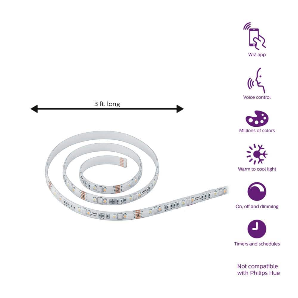 3.3 ft LED Smart Wi-Fi Color Changing Strip Light Nepal | Ubuy