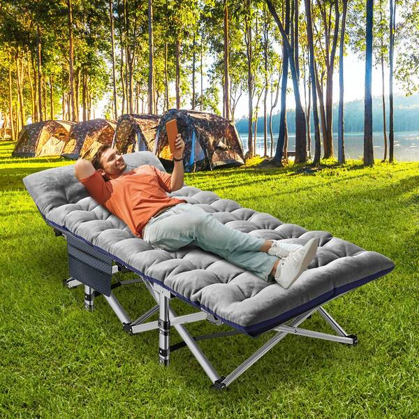 BOZTIY Outdoor Indoor Folding Camping Cots For Adults Heavy Duty Cot BOZTIY Outdoor Indoor Folding Camping Cots For Adults Heavy Duty Cot