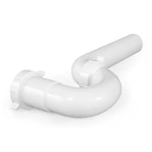 Oatey Form N Fit 1-1/2 in. White Plastic Sink Drain Flexible P-Trap ...